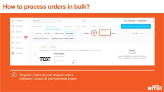 Order processing in bulk- LMD | PDF