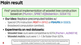 Fast Wavelet Tree Construction in Practice | PDF | Physics | Science