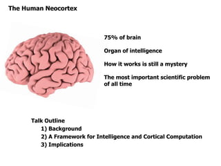 Jeff Hawkins Human Brain Project Summit Keynote: "Location, Location, Location - A Framework for ...