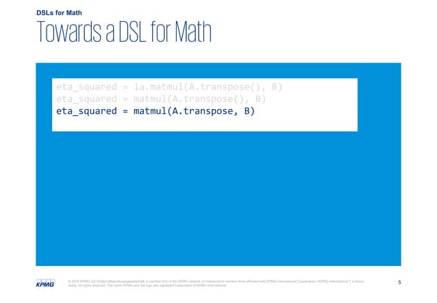 DSLs and Language Design in Machine Learning | PPT