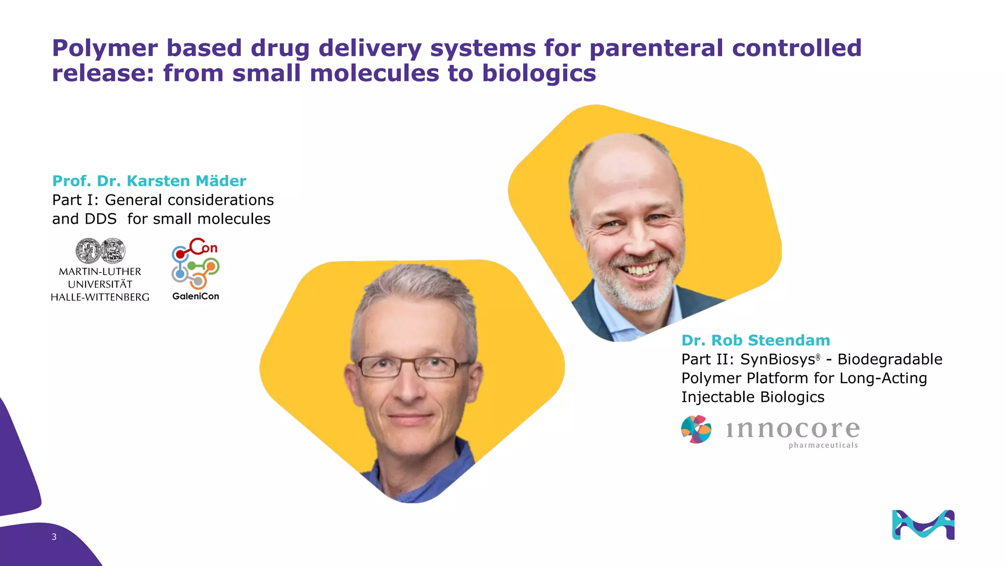 Polymer based drug delivery systems for parenteral controlled release ...