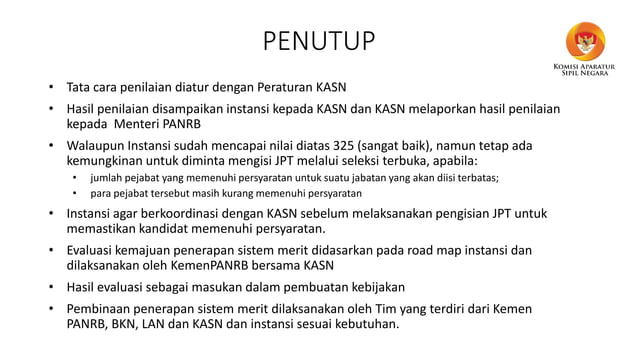 Pengukuran Indeks Penerapan Sistem Merit | PDF