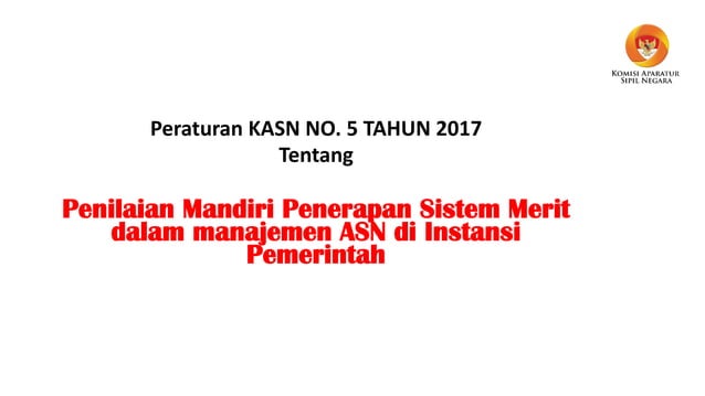 Pengukuran Indeks Penerapan Sistem Merit | PDF