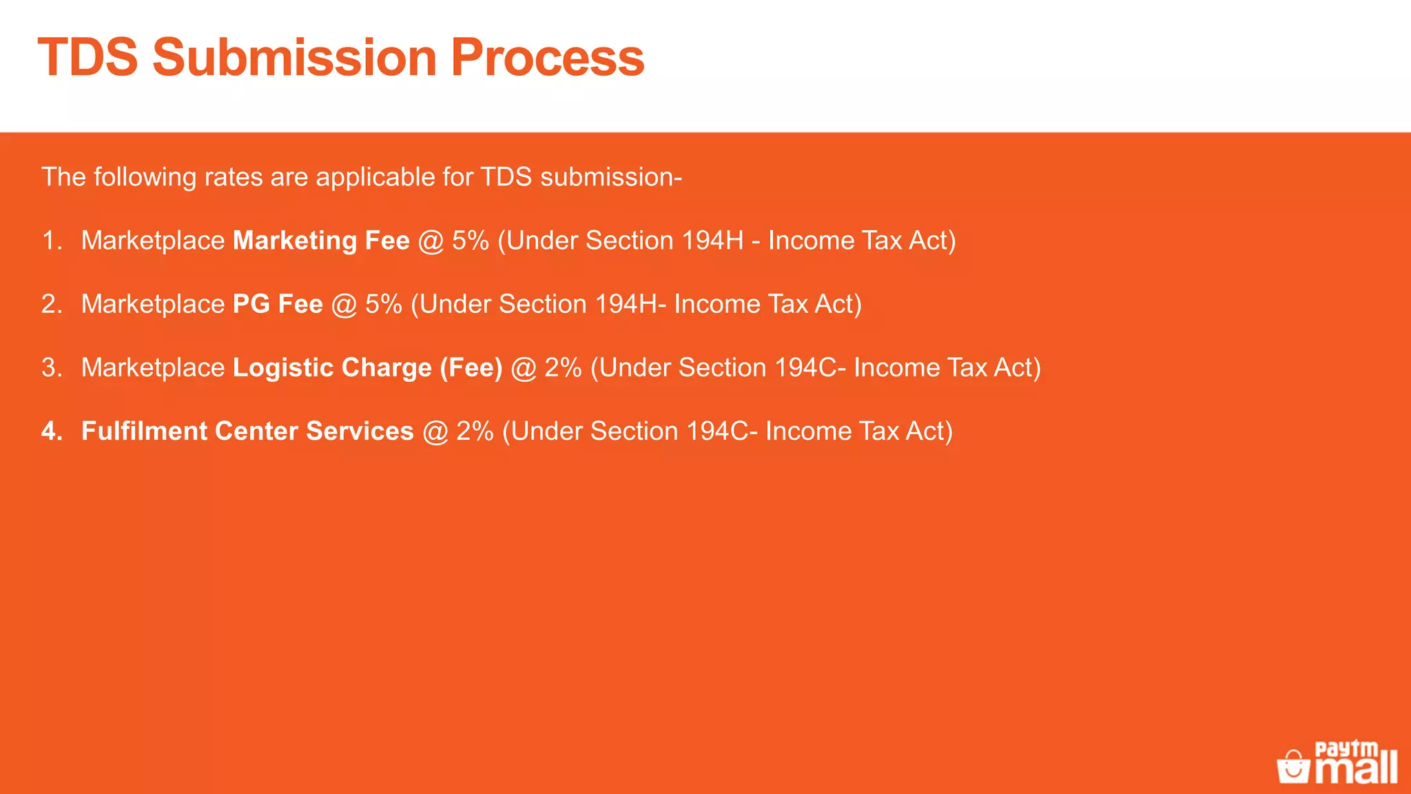 TDS reimbursement process | PPT