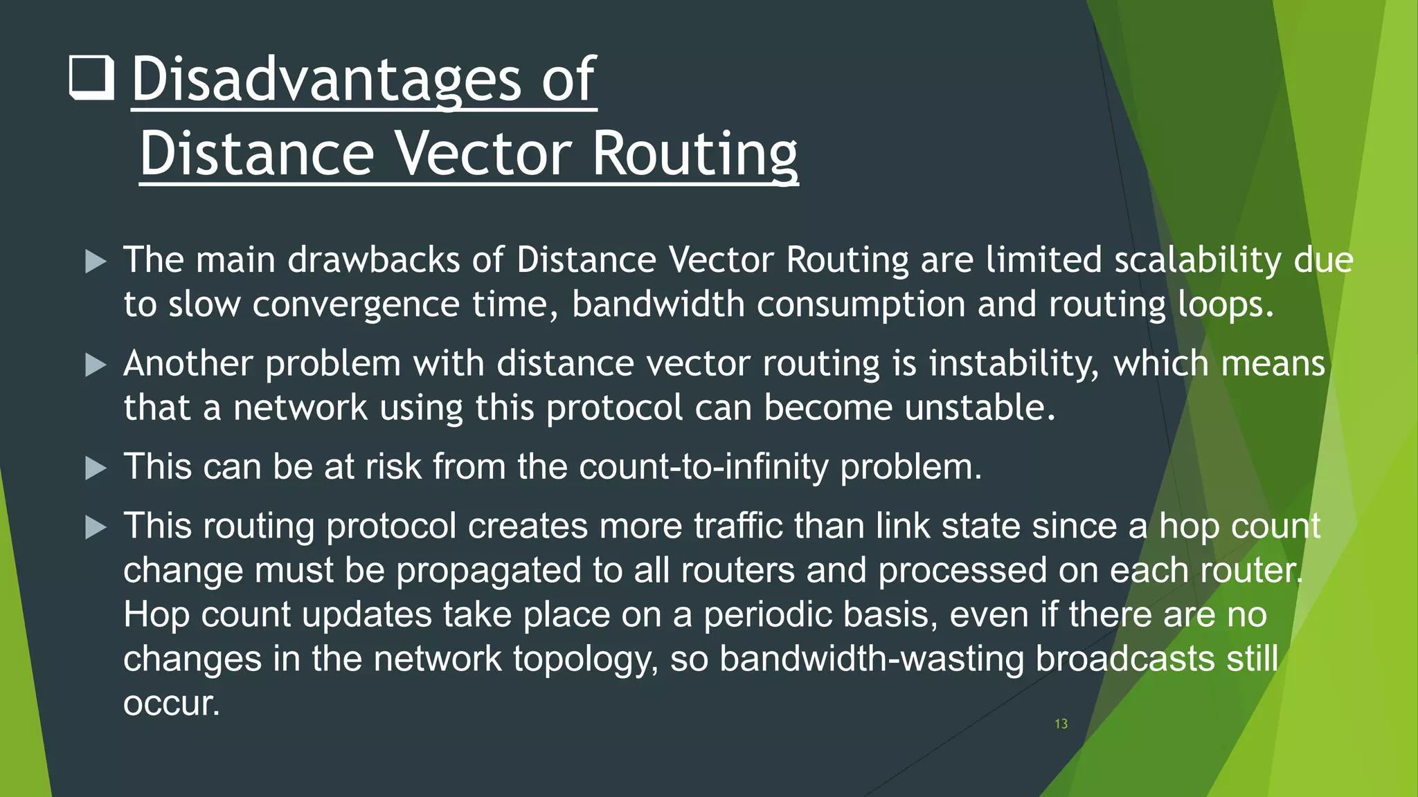 Distance Vector Routing | PPTX | Computer Networking | Computing