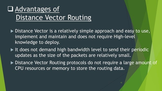 Distance Vector Routing | PPTX | Computer Networking | Computing