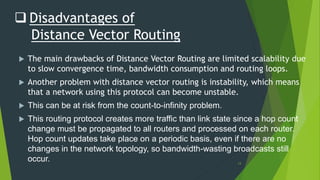 Distance Vector Routing | PPTX