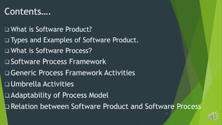 Software Product and Software Process | PPTX