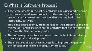 Software Product and Software Process | PPTX