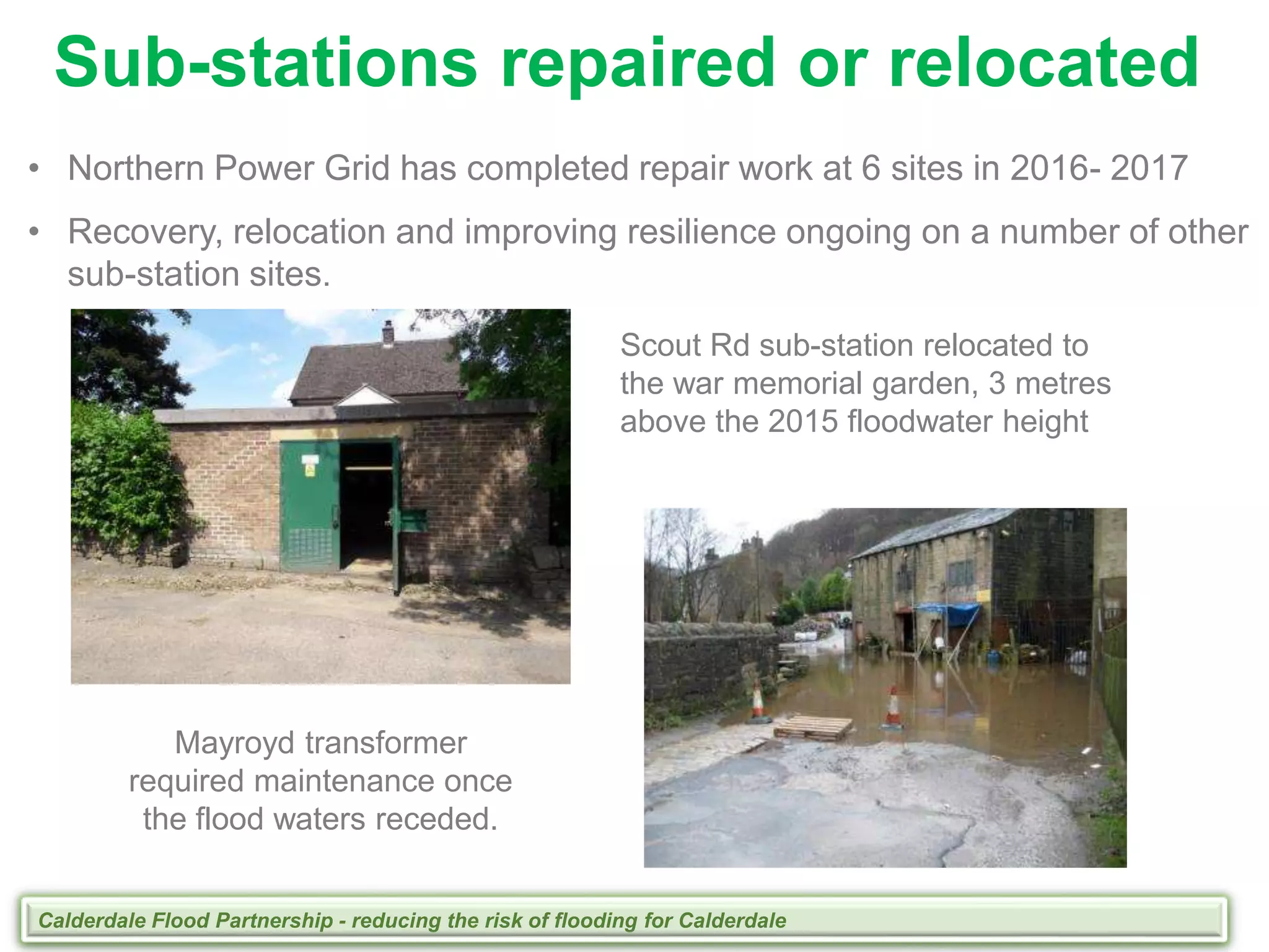 Calderdale Flood Action Plan Overview - October 2018 | PPTX