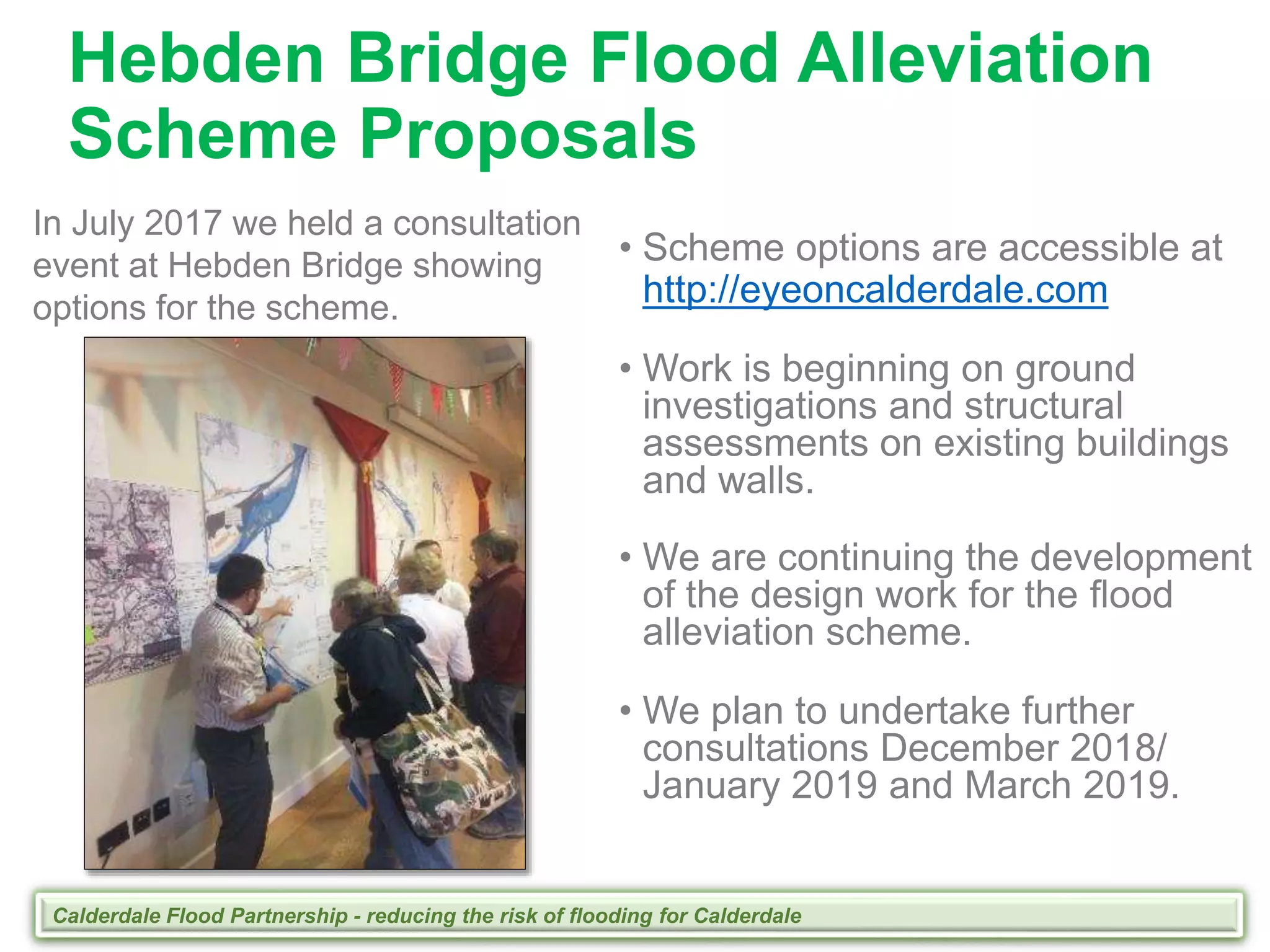 Calderdale Flood Action Plan Overview - October 2018 | PPTX