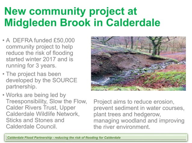Calderdale Flood Action Plan Overview - October 2018 | PPT