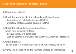 Afternoon Talk on Open Access and Predatory Journals | PPT