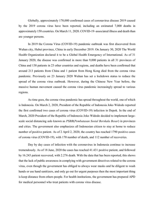 PANDEMIC SPREAD AND THE IMPORTANCE OF HEALTH PROTOCOLS IN DEALING WITH ...