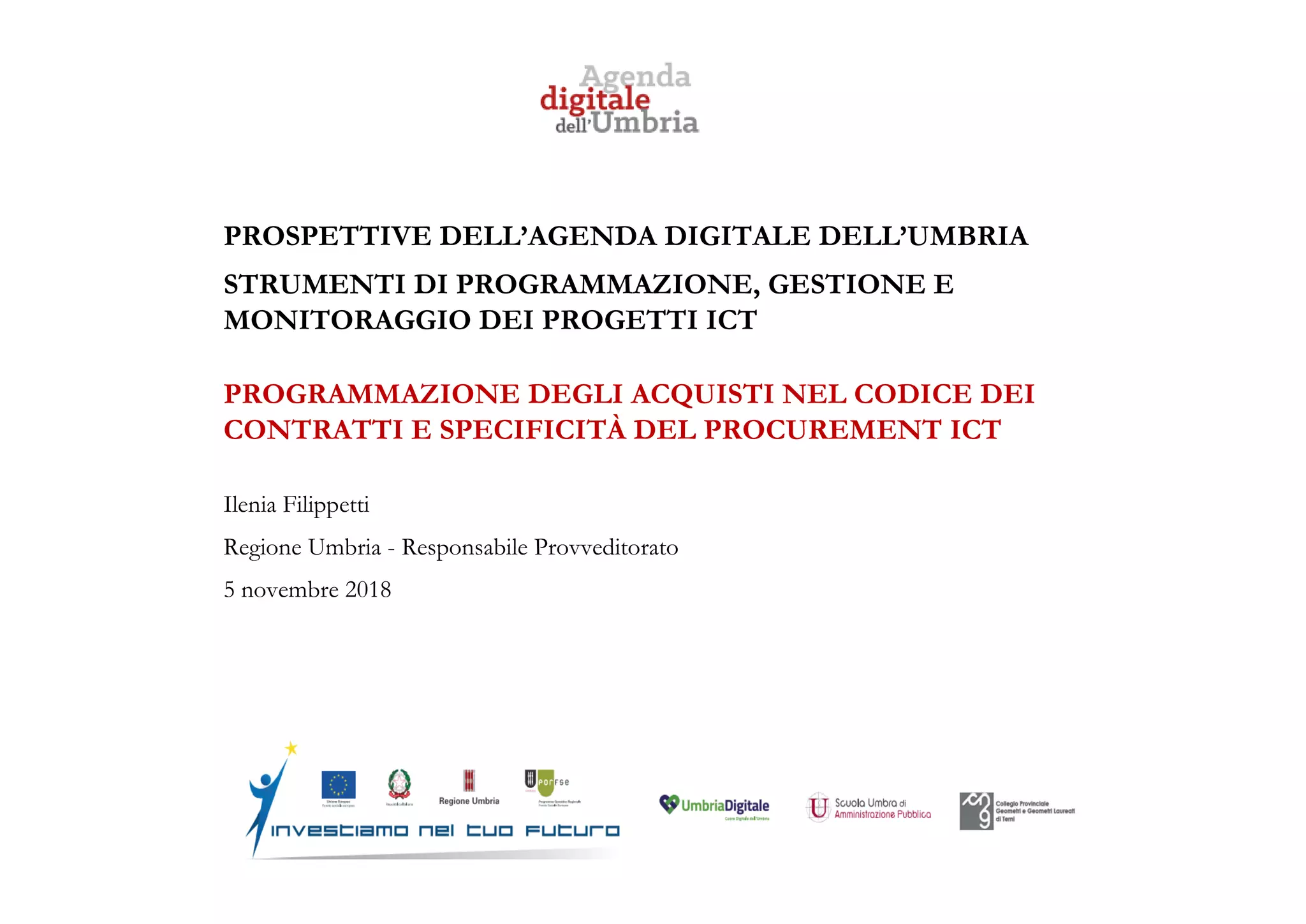 Programmazione degli acquisti nel Codice dei contratti e specificità ...