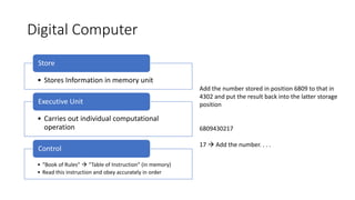 Computing machinery and intelligence by Alan Turing | PPTX
