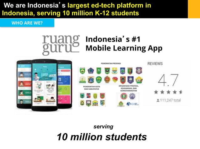 Transforming Indonesian Education Digitally - Experience of Ruang Guru ...