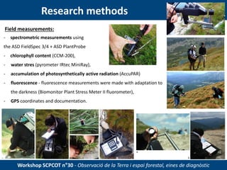 Assessment of vegetation conditions on natural parks by using ...