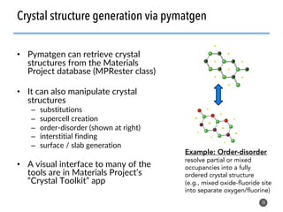 Materials Project computation and database infrastructure | PDF