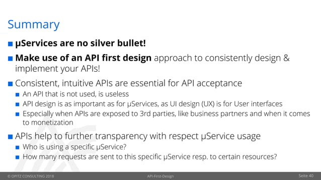 API first Design and Microservices | PPT