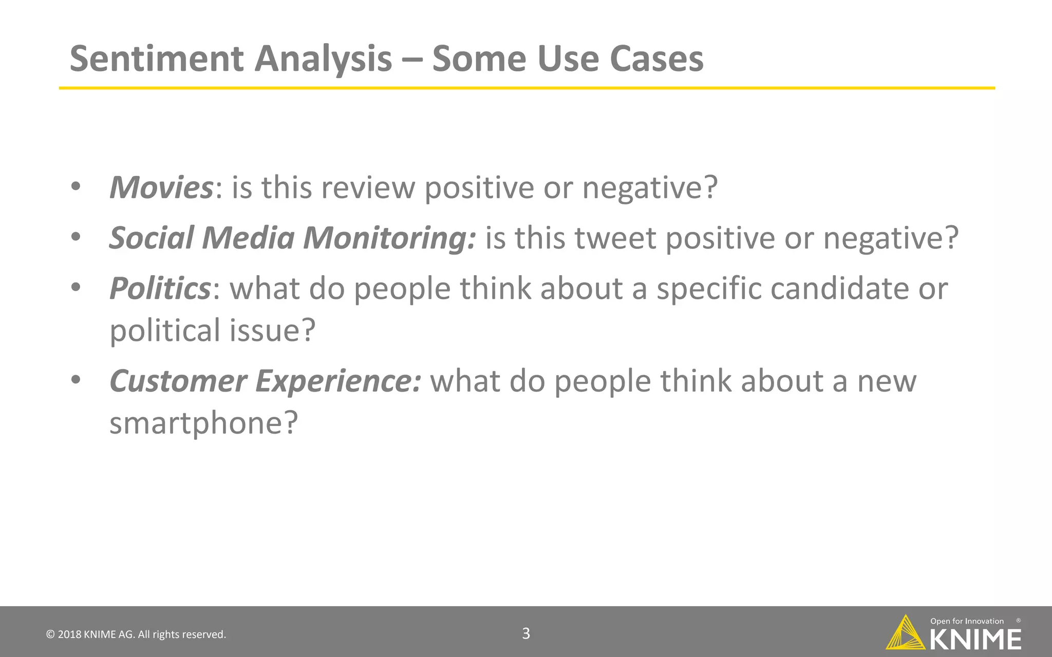Sentiment Analysis with KNIME Analytics Platform | PPT