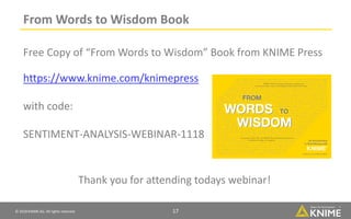 Sentiment Analysis with KNIME Analytics Platform | PDF