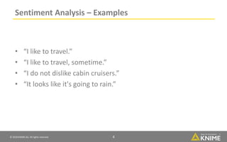 Sentiment Analysis with KNIME Analytics Platform | PDF