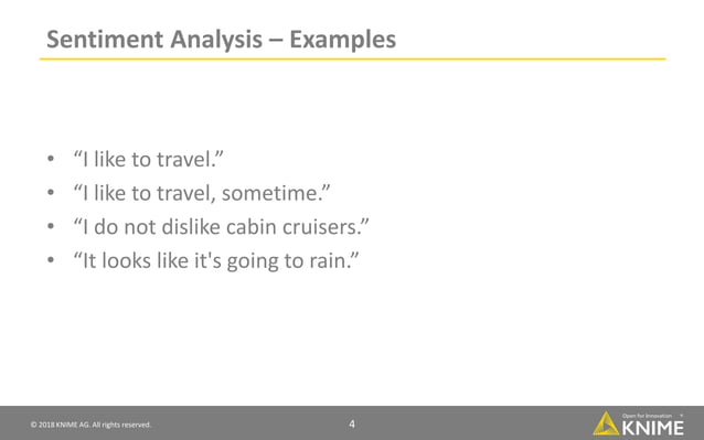 Sentiment Analysis with KNIME Analytics Platform | PDF