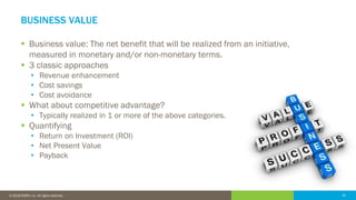 Business Value Metrics for Data Governance | PDF