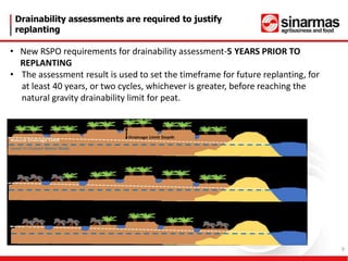 Best Practice Peat Management (BPM) in existing plantation | PPTX
