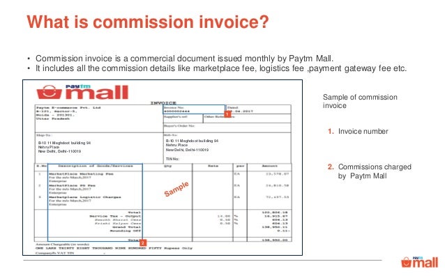 How to download commission invoice