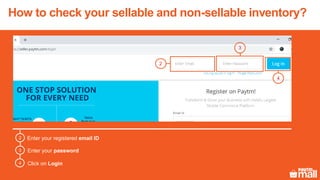 FC- check your FC's non-sellable inventory | PPT