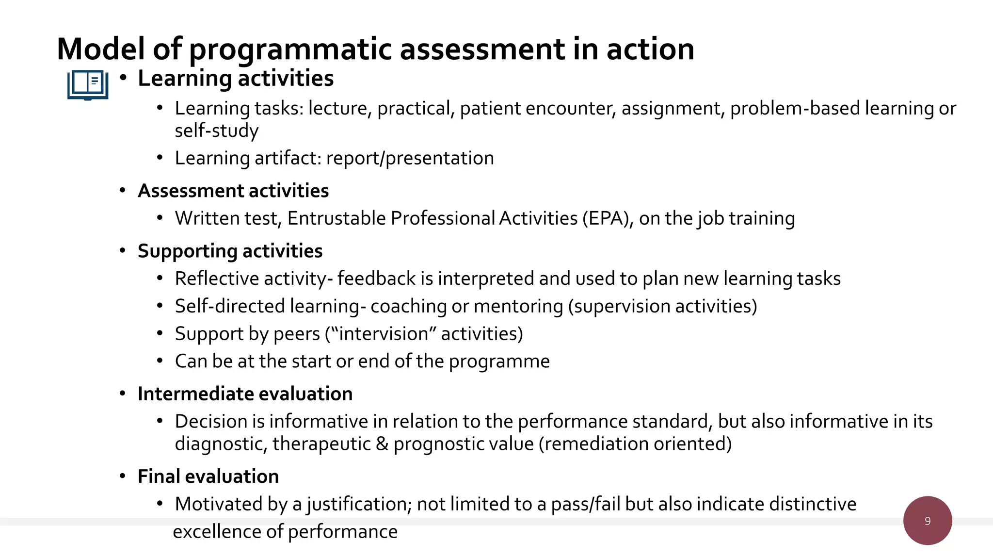 A model for programmatic assessment | PPTX