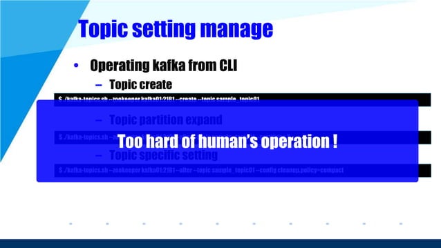 Custom management apps for Kafka | PPT