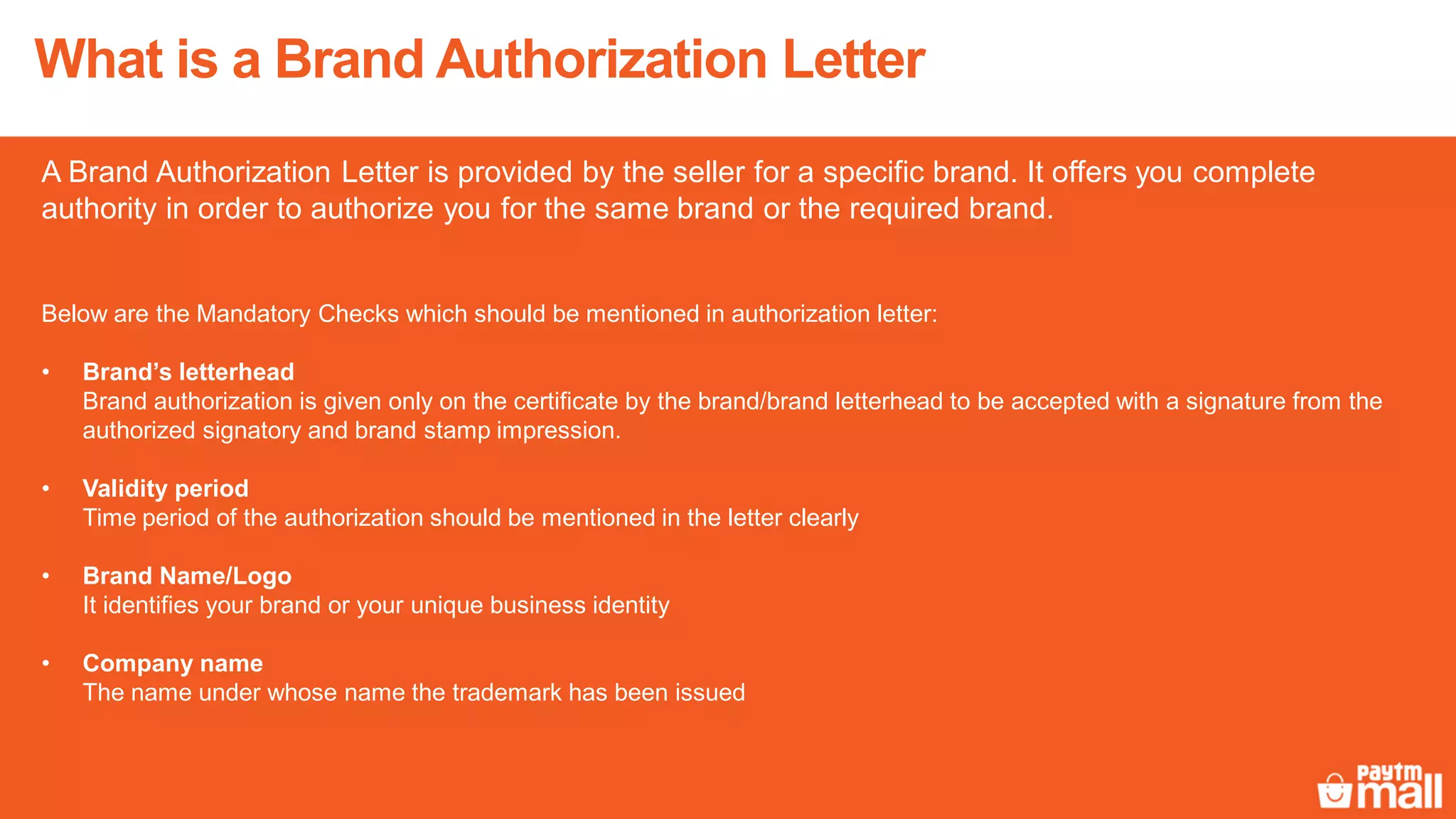 Brand authorization process | PDF