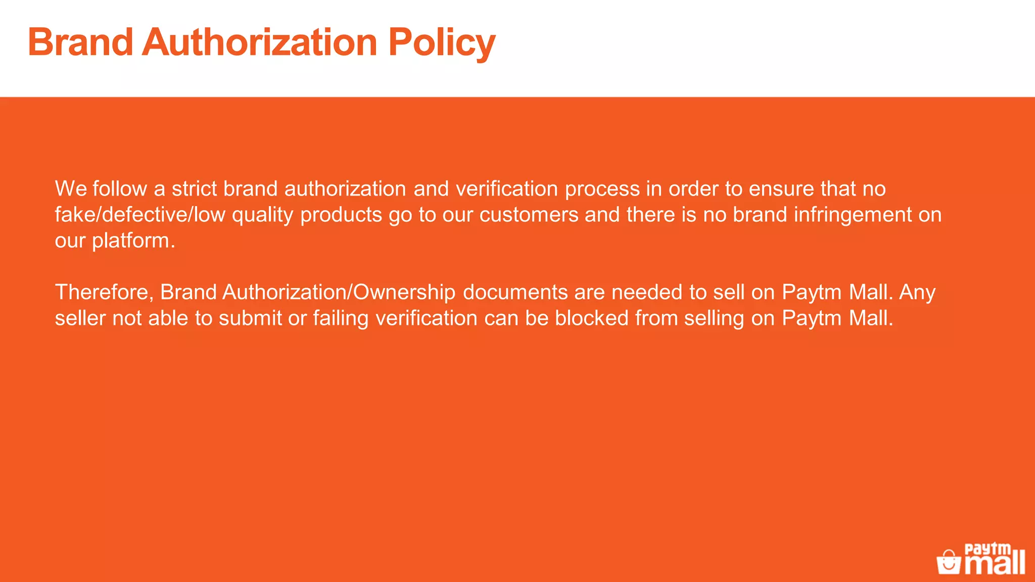 Brand authorization process | PDF