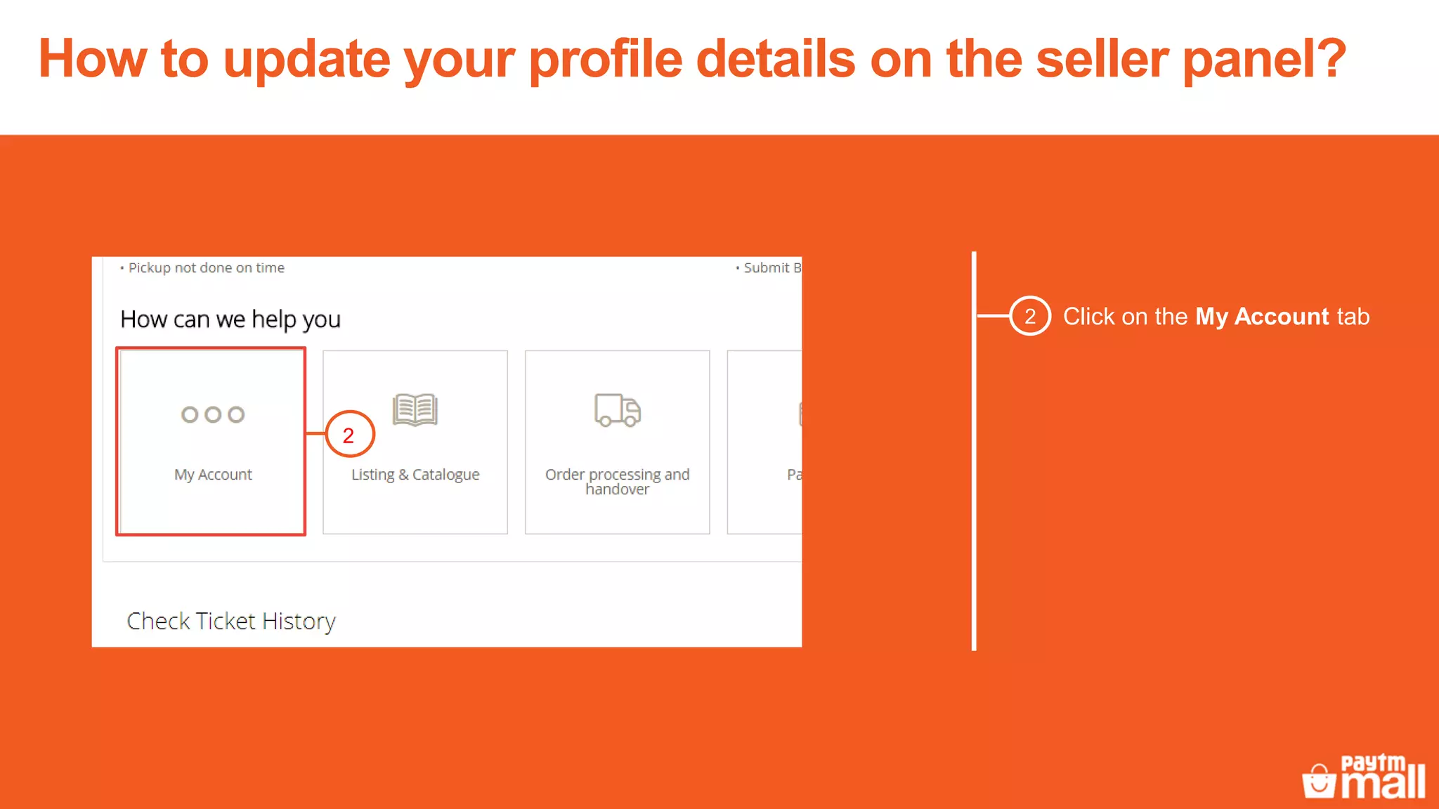 How to update profile details on seller panel | PPT