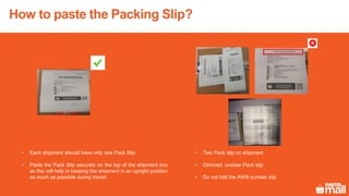 Packaging guidelines for appliances | PPT