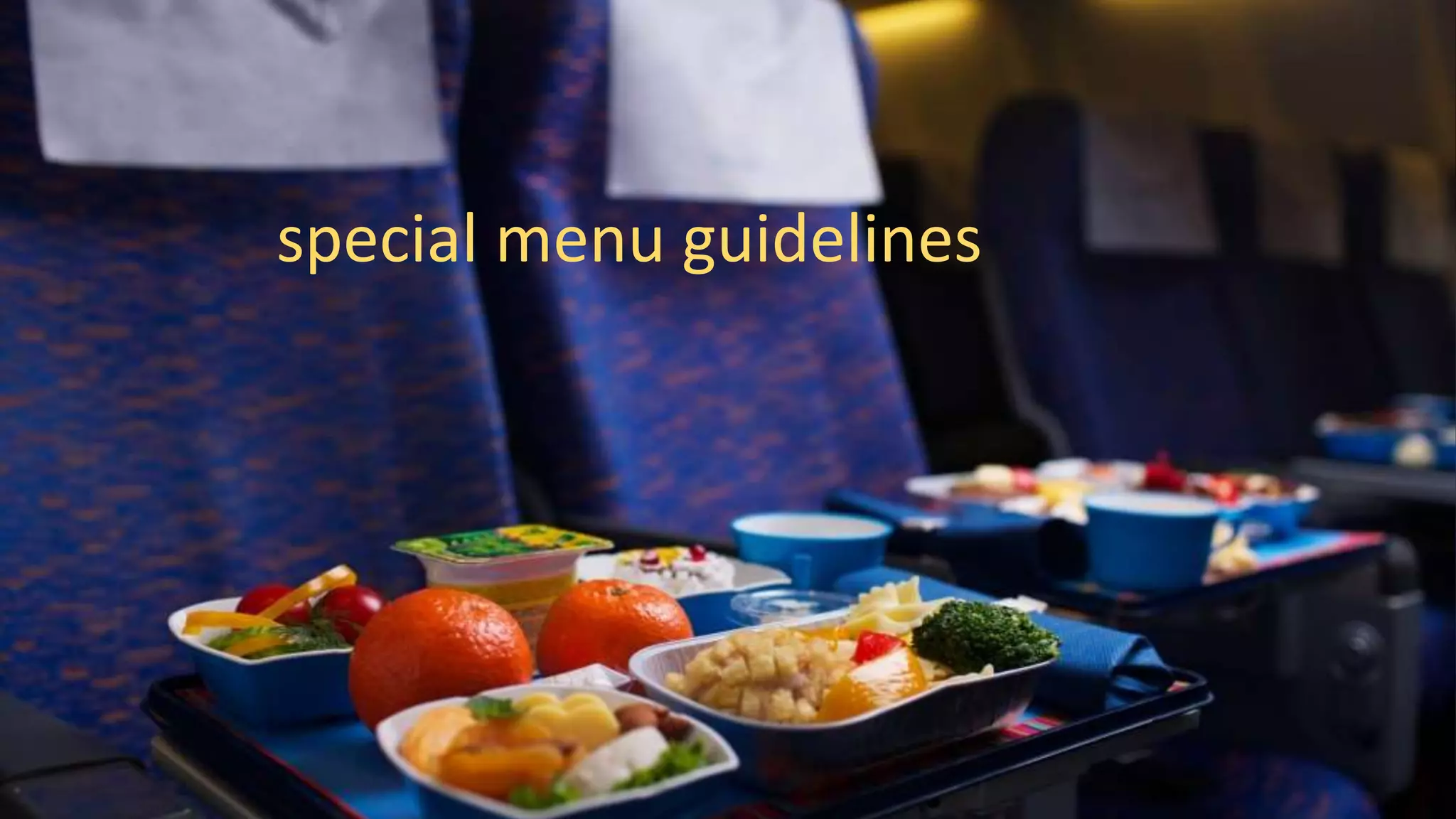 SPML flight catering special meals | PPTX