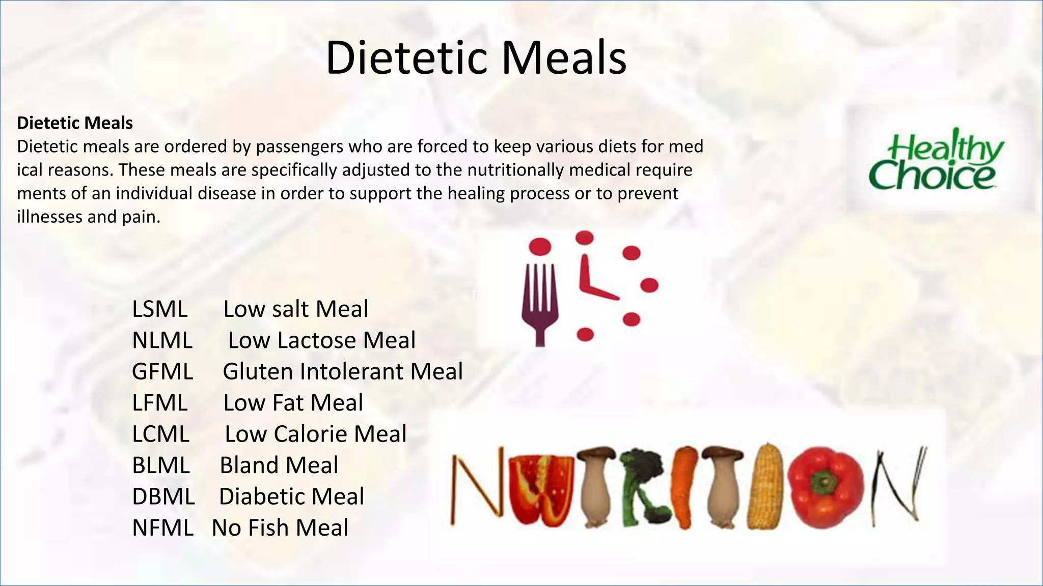 SPML flight catering special meals | PPTX