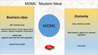 SPML flight catering special meals | PPTX