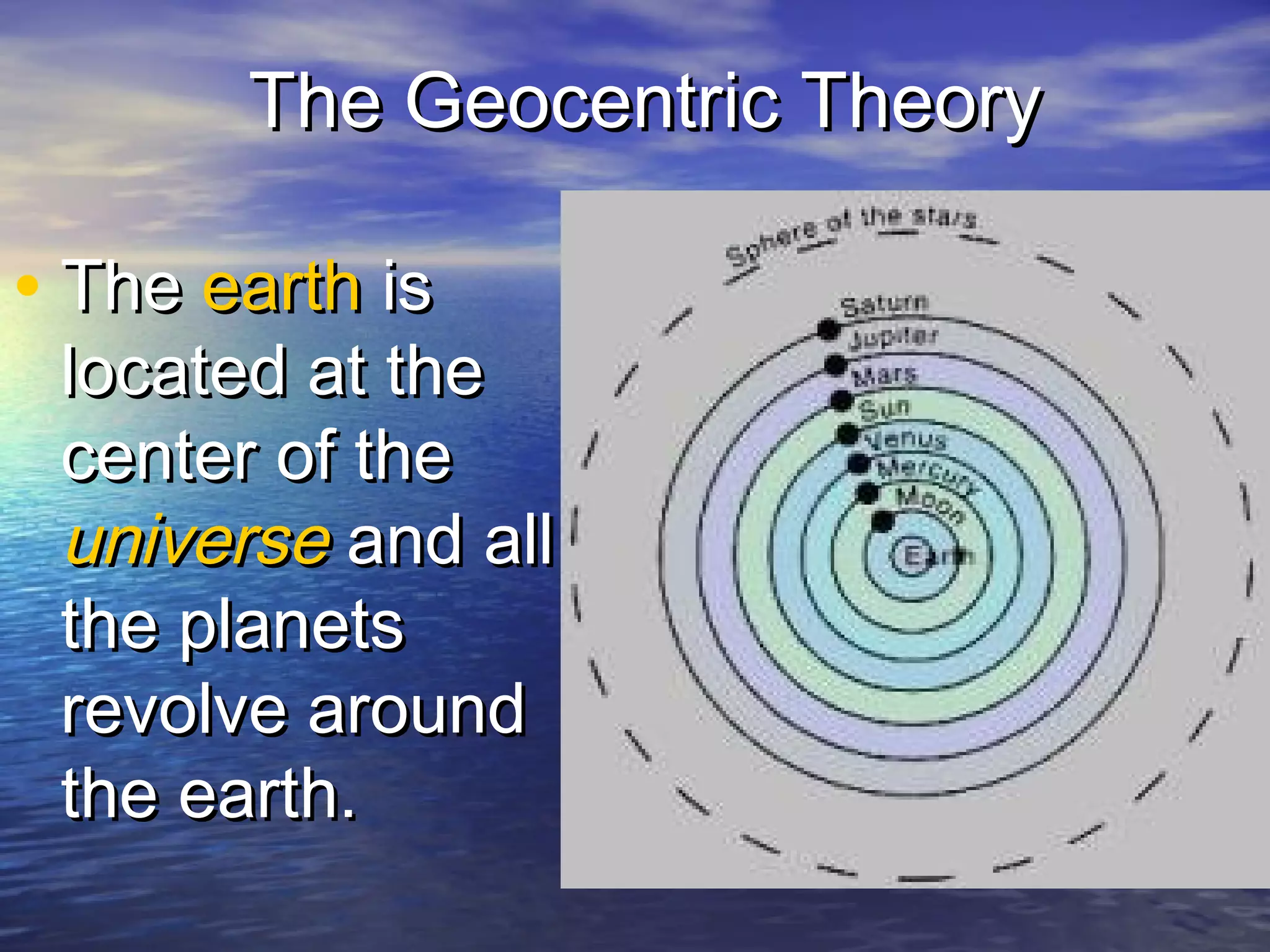 2018 2019 geocentric theory model vs heliocentric theory model revised | PPT