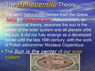 2018 2019 geocentric theory model vs heliocentric theory model revised ...