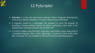 2018 20 best id es for python programming | PPT