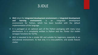 2018 20 best id es for python programming | PPT