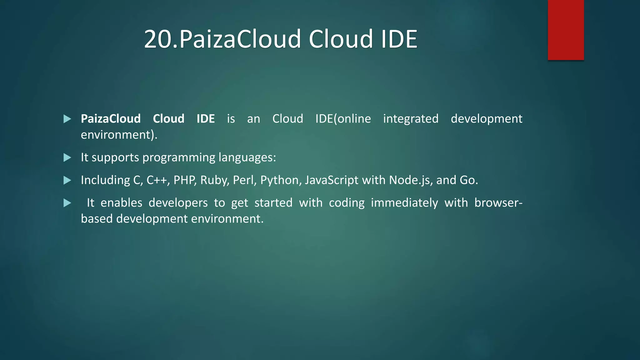 20 best ide's for python programming in 2018 | PPTX