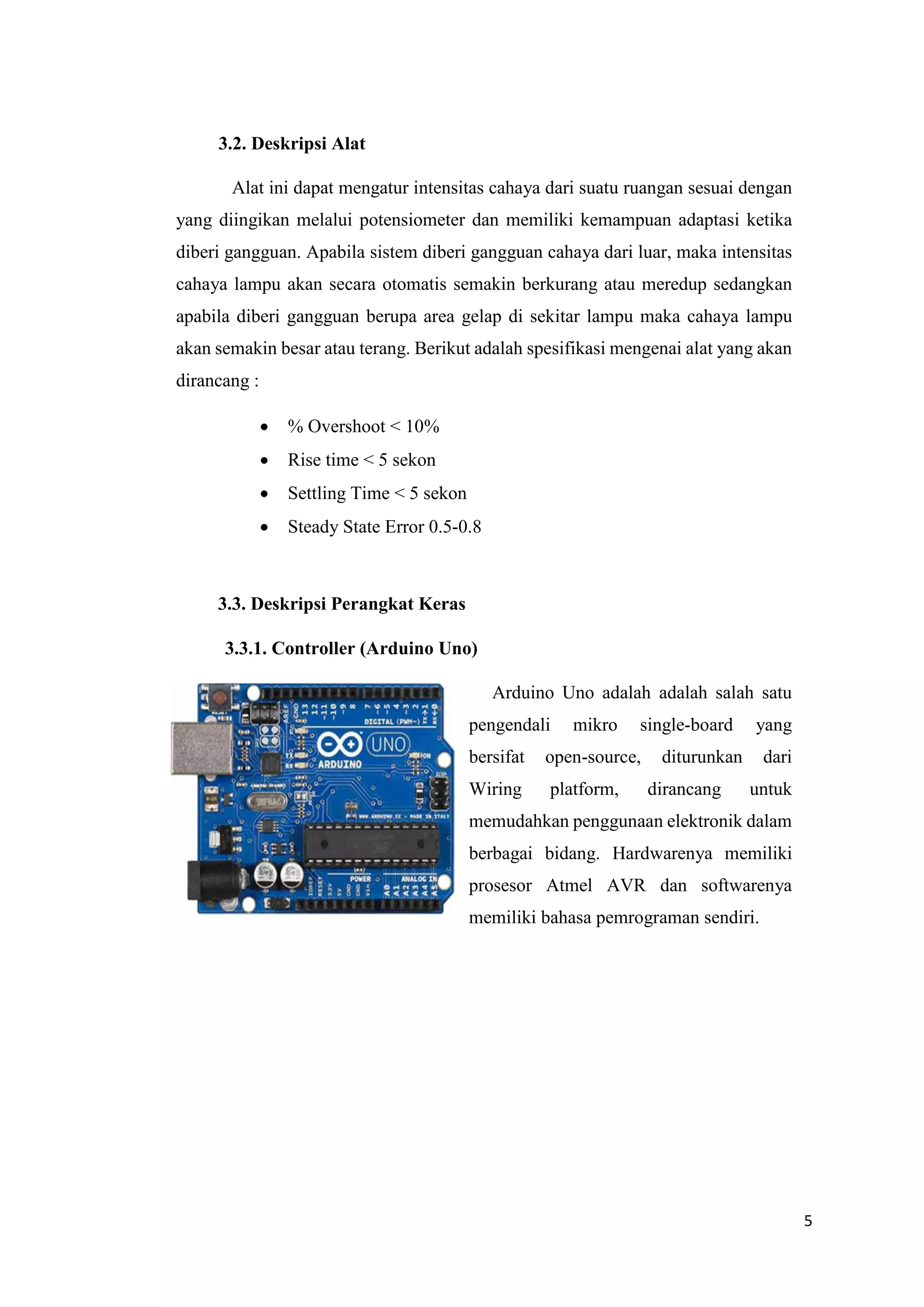 Sistem Kendali PID Digital Intensitas Cahaya Berbasis IGBT (Digital Light Intensity Controller ...