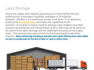 2018 3PL Refrigerated Warehouse & Cold Chain Trends | PPT