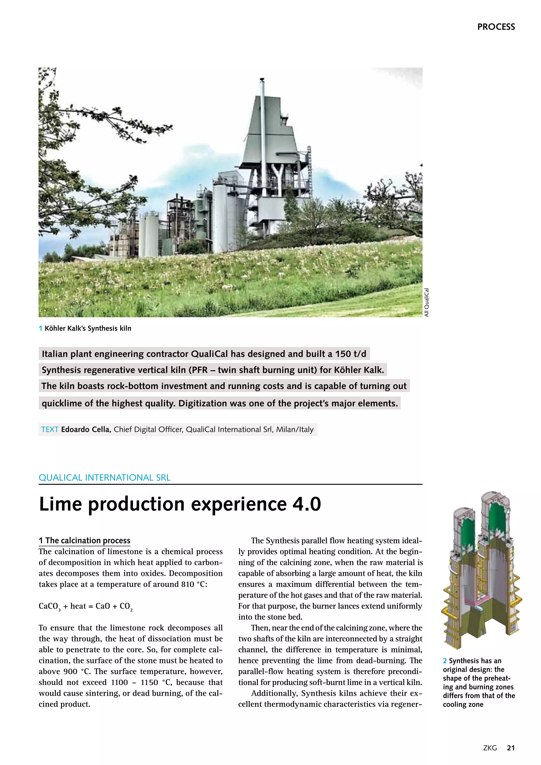 Lime Production experience 4.0 | PDF