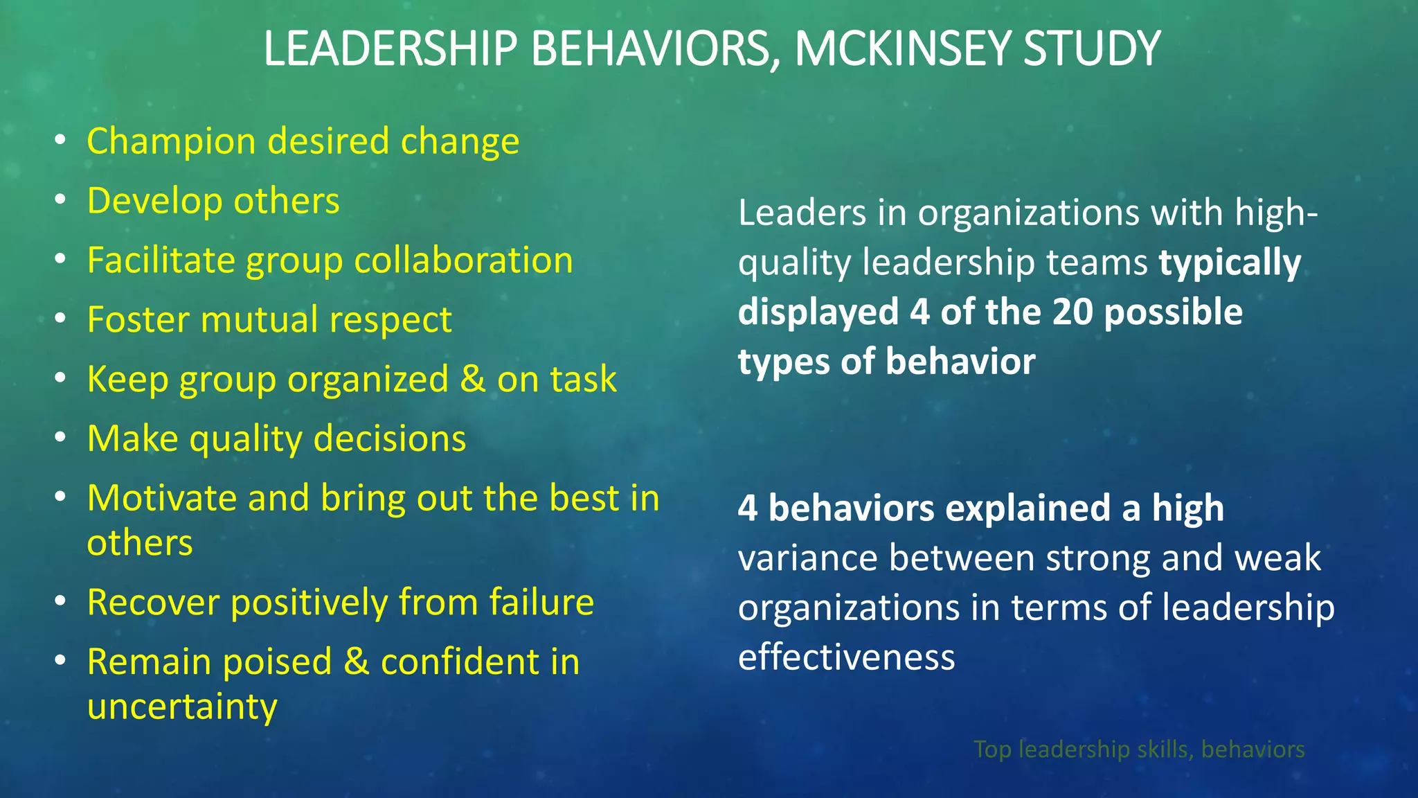 Prepared to Lead, Adaptive Leadership in an Ever Changing World | PPTX